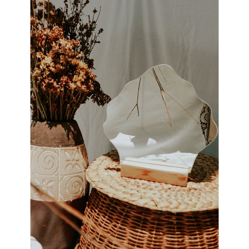 Glass Aesthetic Mirror/Aesthetic Mirror/Table Display/Photo Props ...