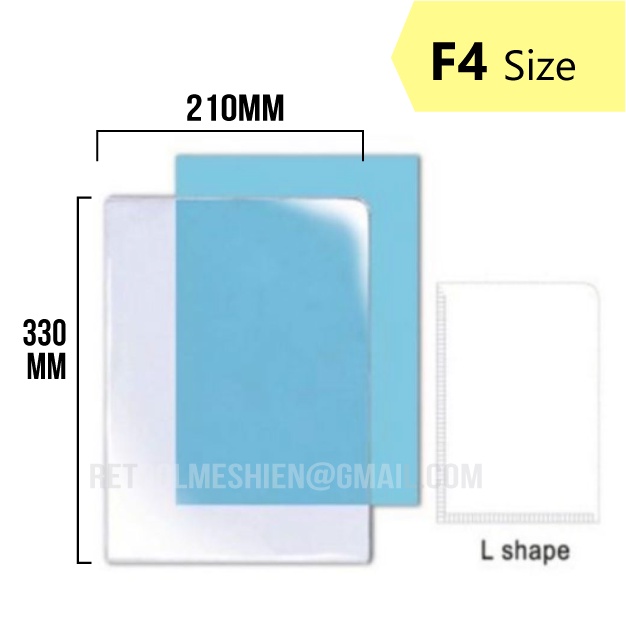 6pcs Super Thick Waterproof Clear A3/A4/F4 Soft File Holder L/U/C Shape ...