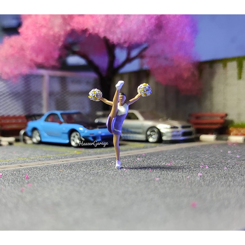 Miniature Diorama Diecast Mini Action Figure 1/64 Cheerleader 3 ...