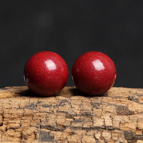 5A Natural Cinnabar Vermilion Budda Quartz Crystal Single Bead DIY ...