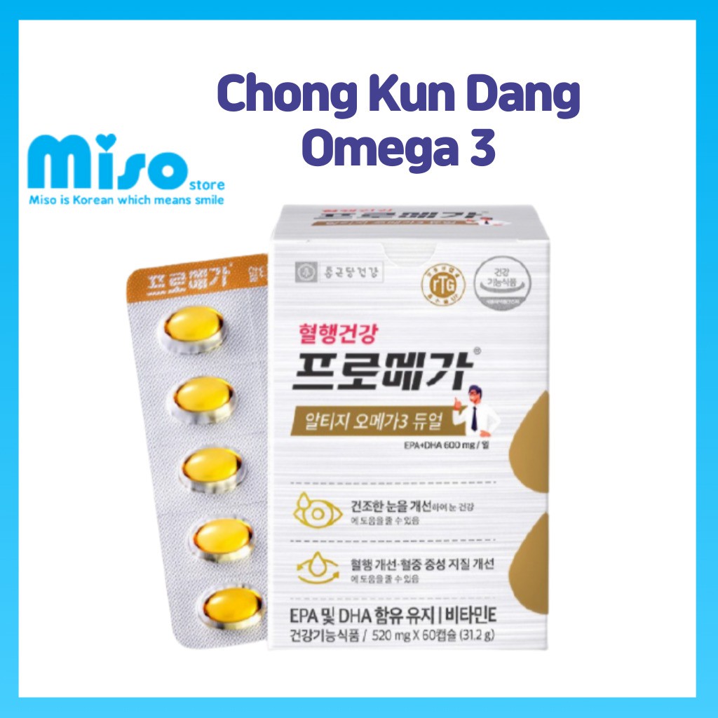 [Chong Kun Dang Health] Altage Omega 3 Dual Plus Supplement Promega 60 ...