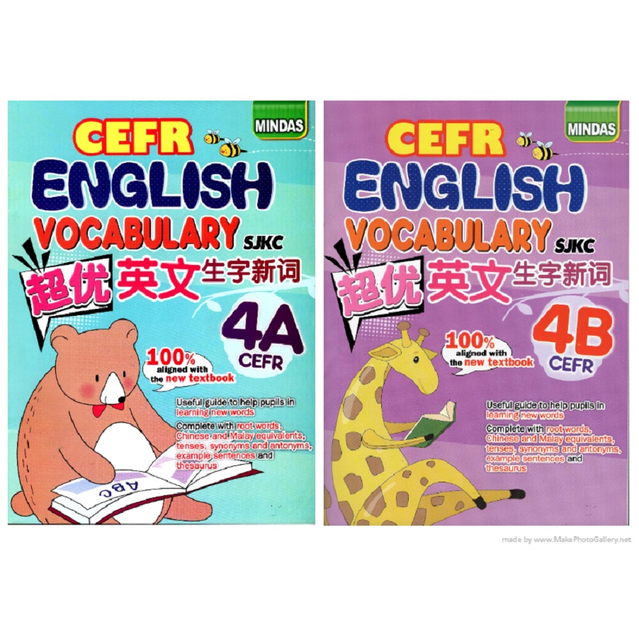 Mindas CEFR English Vocabulary Straw 4/Super Premium English New Words ...