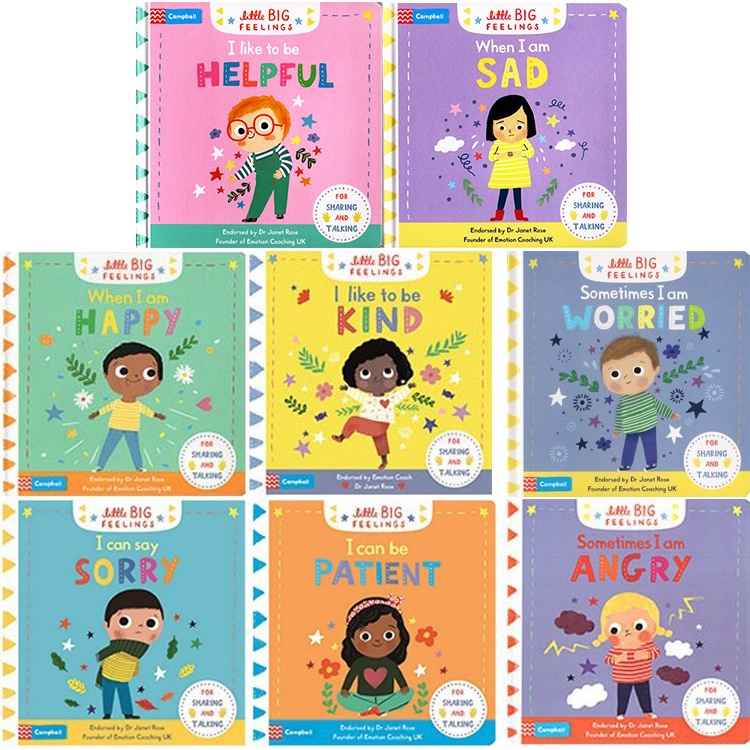 Little Big Feelings Emotion Management Interactive Board Books for ...