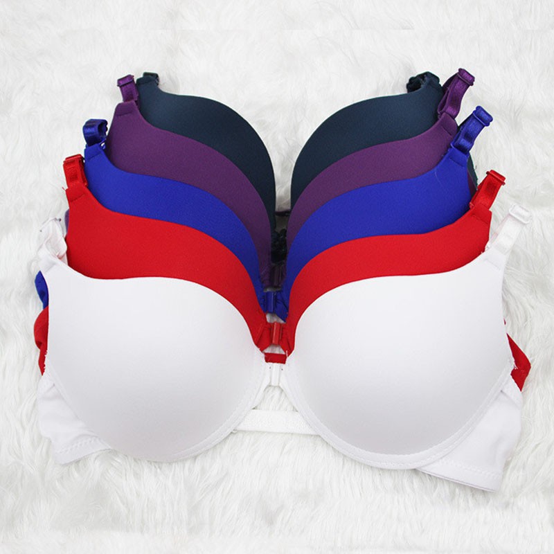 Women Front Closure Lace Push Up Padded Underwire Bra | Shopee Singapore