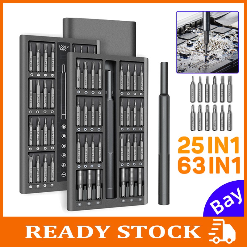 63-in-1 Precision Screwdriver Set Gadget Removable | Shopee Singapore