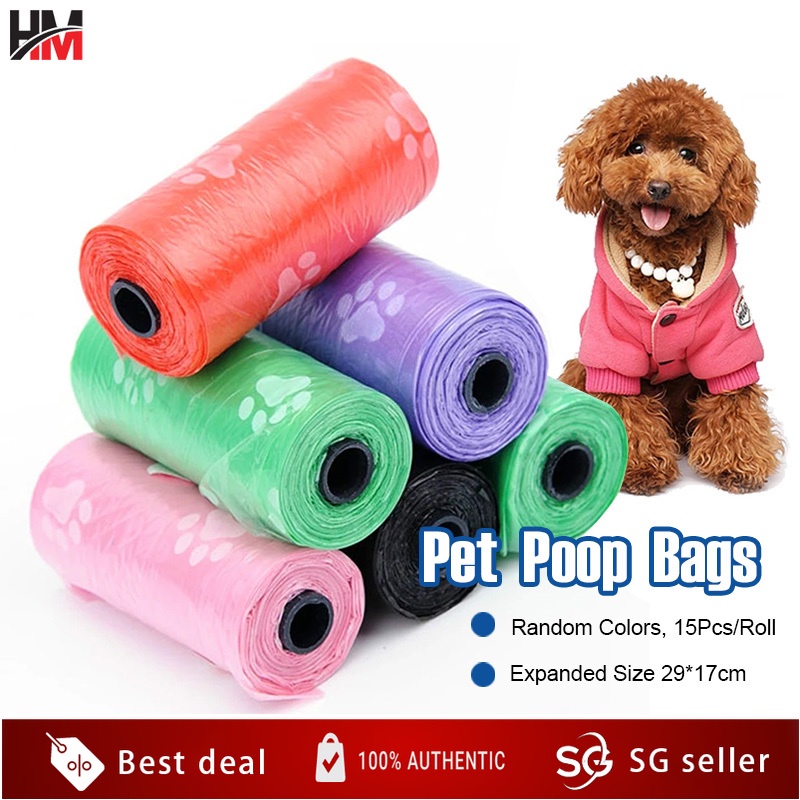 【HM】10 rolls pet Poop Bag / Dog Poop Bag / Poo Bag cartoon garbage bag ...