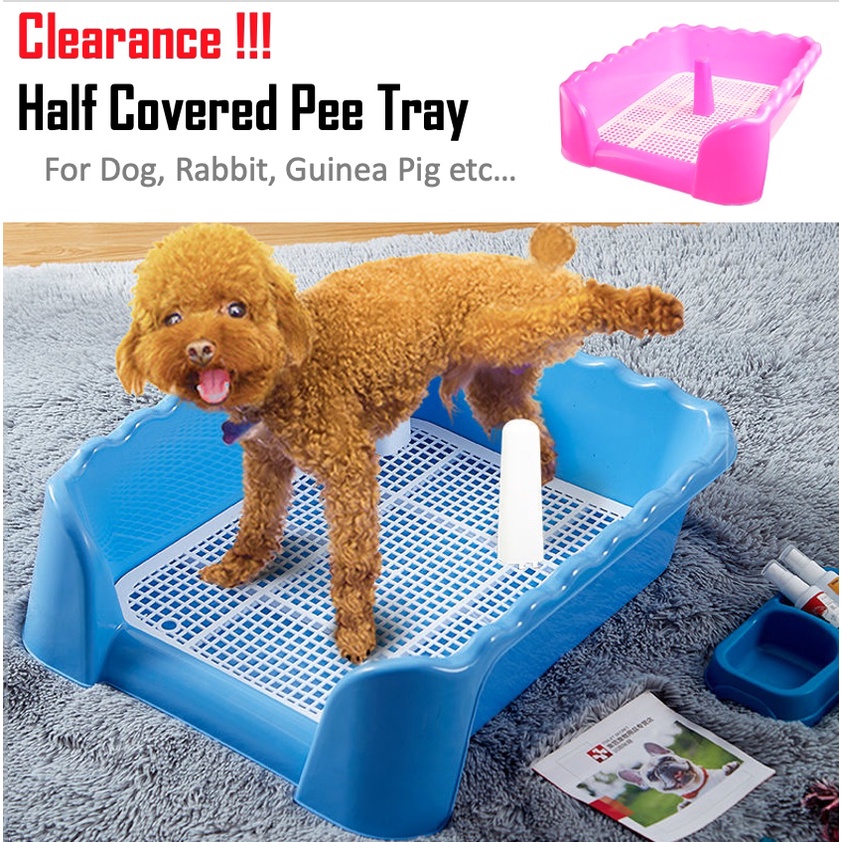 Clearance !!! Half Covered Pee Tray Dog Rabbit Small Pets Dog Pee Tray ...