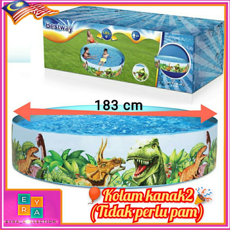 BESTWAY KOLAM KANAK-KANAK Plastic Swimming Pool For Kids | Shopee Singapore