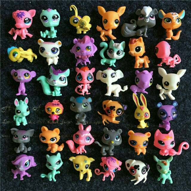 Littlest Pet Shop Figure 1 Set contains 6 Pcs or Littlest Pet Shop Cake ...