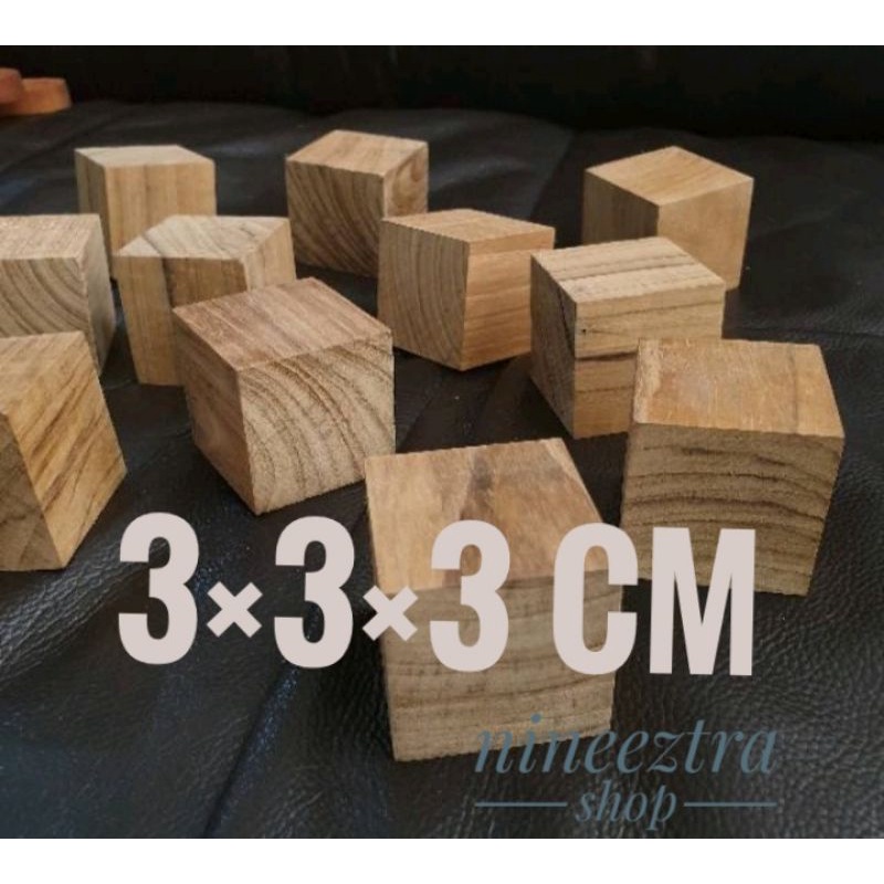 KAYU Cube Beam|Teak Wood cube 3x3x3 cm cube Rubik's cube | Shopee Singapore
