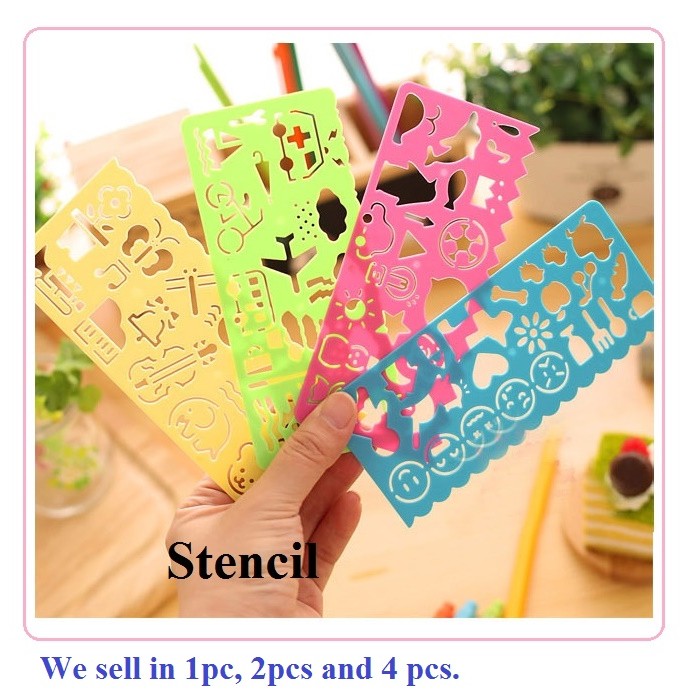 Stencil for Drawing (Bundle of 4 pcs) | Shopee Singapore