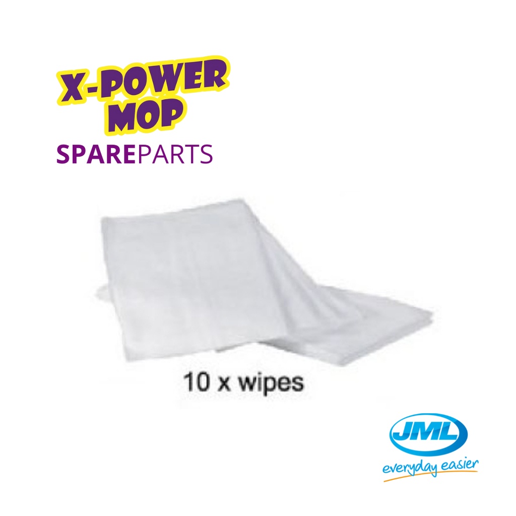 [JML OFFICIAL] X Power Mop Disposable Wipes (10 pcs) | Shopee Singapore