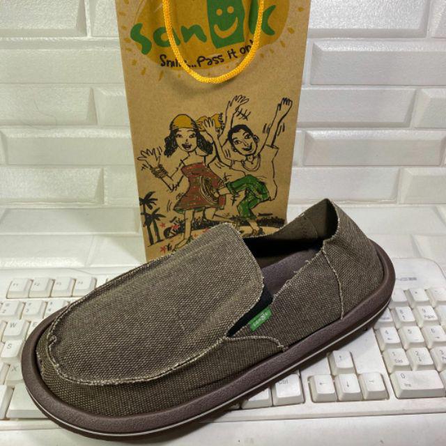 1902 SANUK CANVAS SLIDE SHOES FOR MENS | Shopee Singapore