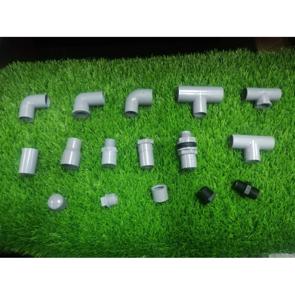 1/2" PVC PIPE FITTING JOINT ELBOW TEE SOCKET PT SOCKET VALVE SOCKET END ...