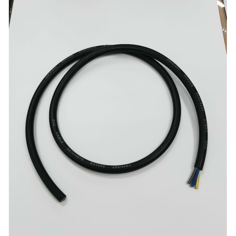 10m of 3 Cores X 70/0076 PVC Electrical Cable | Shopee Singapore