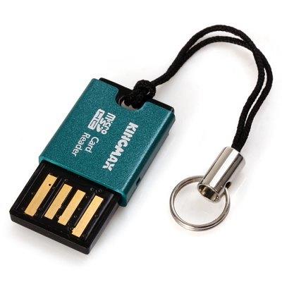 Smallest Card Reader Micro SD TF SDXC SDHC USB 2.0 + Strap PC Laptop ...