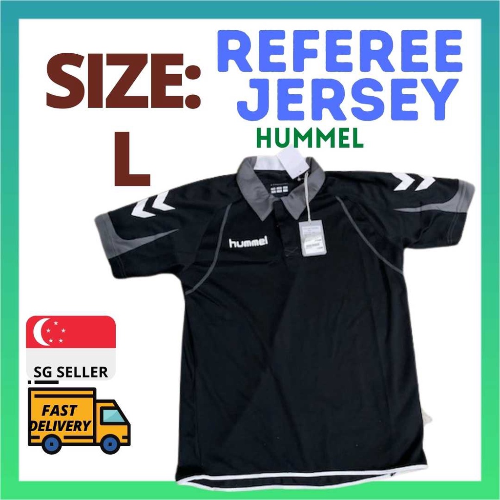 [REFEREE JERSEY] FOOTBALL SOCCER MATCH REF KIT TOP | Shopee Singapore