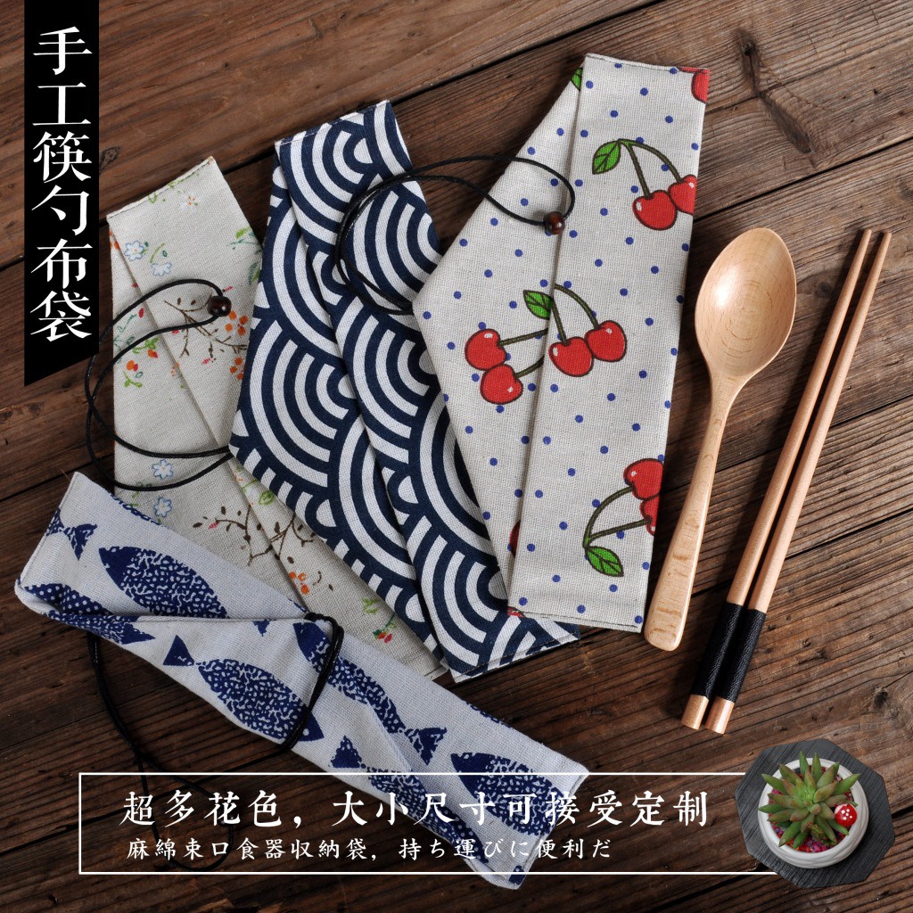 READY STOCK Portable tableware bag chopsticks spoon bag Stainless Steel ...