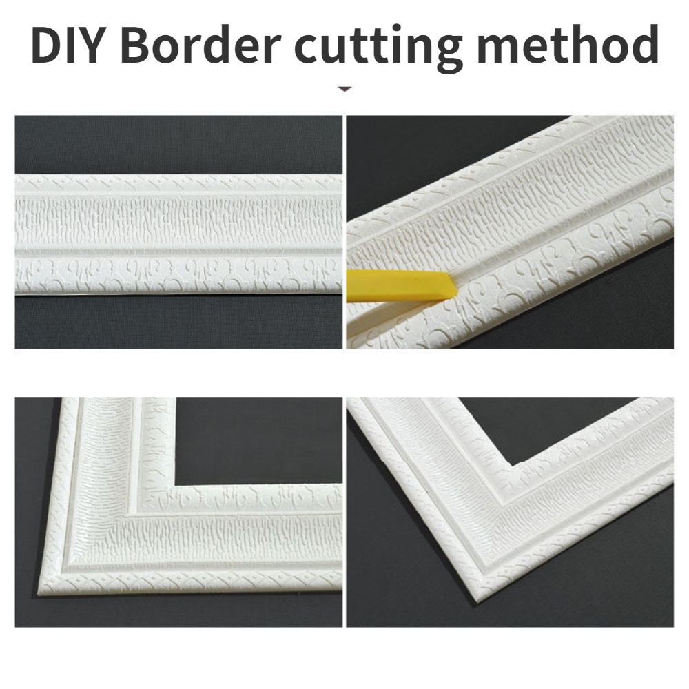 🔥 Lowest Price 🔥 3D Border Wallpaper 8x230cm Wall Decor Ceiling Foam ...