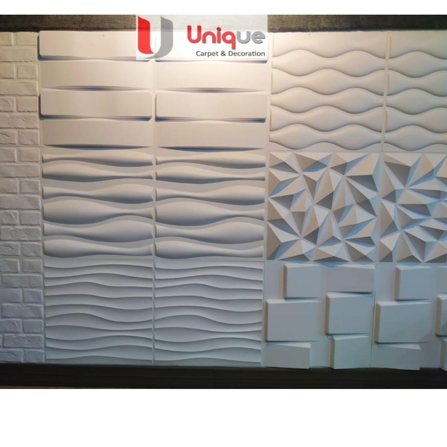 Ready 3D Panel Tile PVC Diamond Motif/ Wall Panel White/Uk 50 x 50cm ...