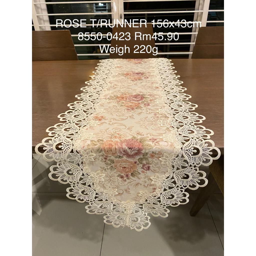 Table Runner 156 x 42 cm ( Rose ) | Shopee Singapore