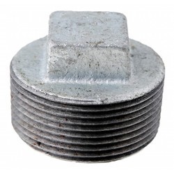 Galvanized Iron ( GI ) Pipe Fitting Plug 80mm (3") / 100mm ( 4 ...