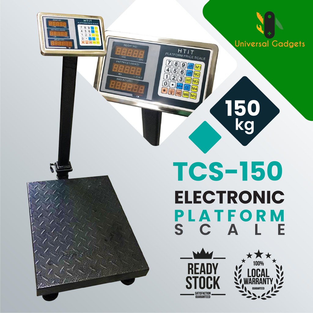 Electronic Digital Platform Pricing Scale ATS 150kg | Shopee Singapore