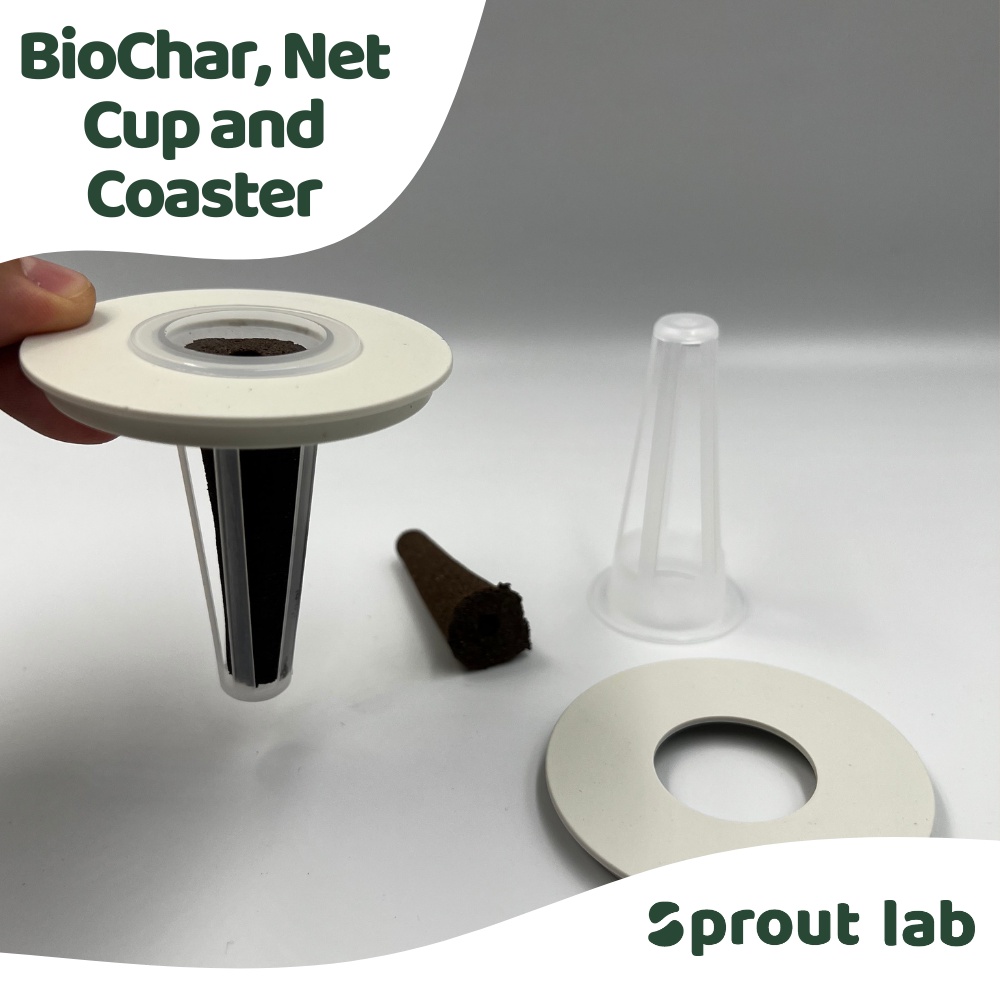 Sprout lab | BioChar, Net Cup and Coaster Kit For Hydroponics | Shopee ...
