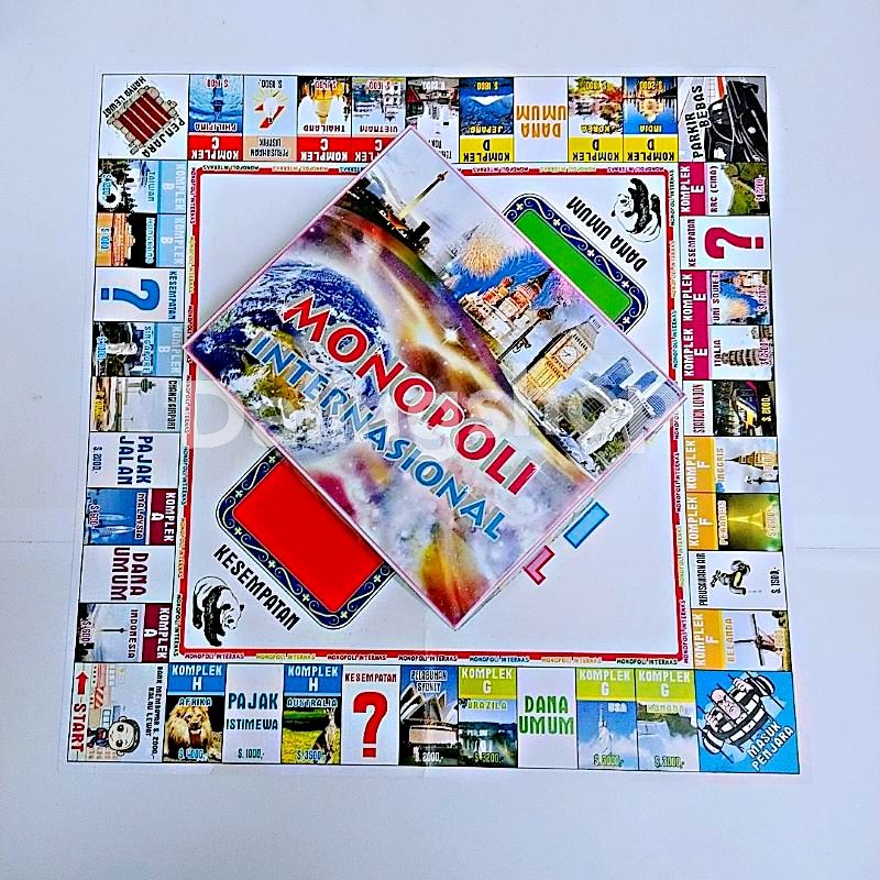 2 in 1 International Monopoly / Monopoly Board Game / Snakes and ...