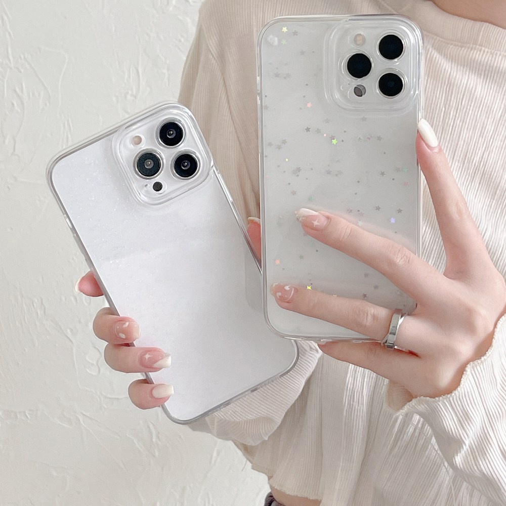 Glitter Sequin Bling Stars Phone Case For iPhone 15 14 13 11 12 Pro Max ...