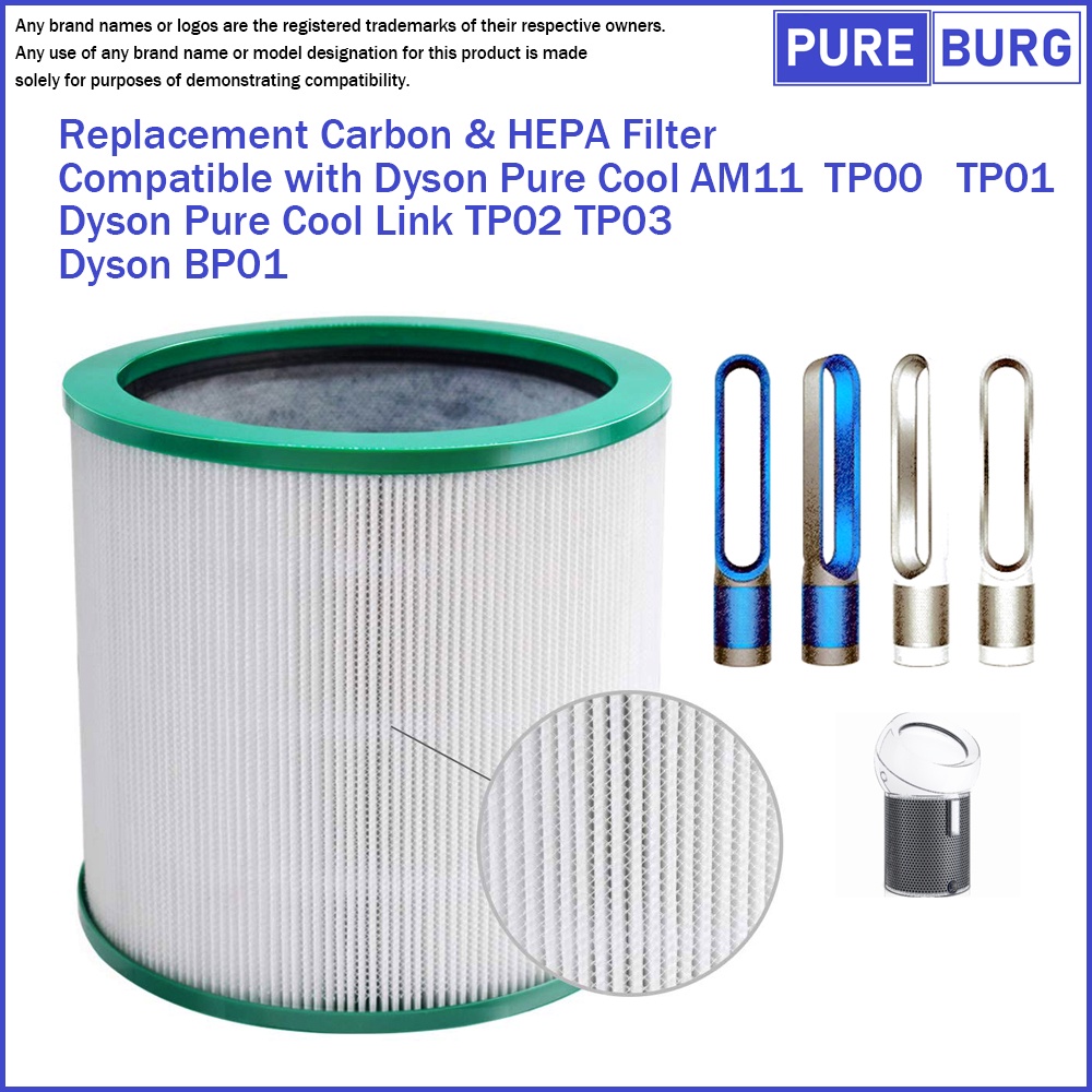 Replacement Filter compatible with Dyson Pure Cool Link AM11 TP00 TP01 ...