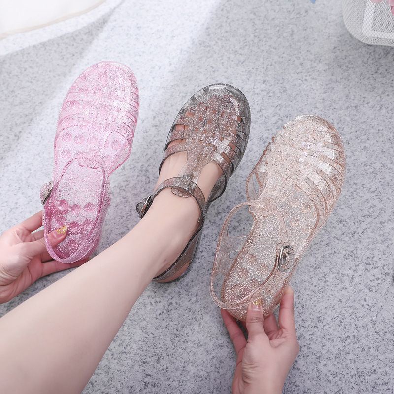 Meisha jelly transparent glitter/meisha jelly shoes for adults, women's ...