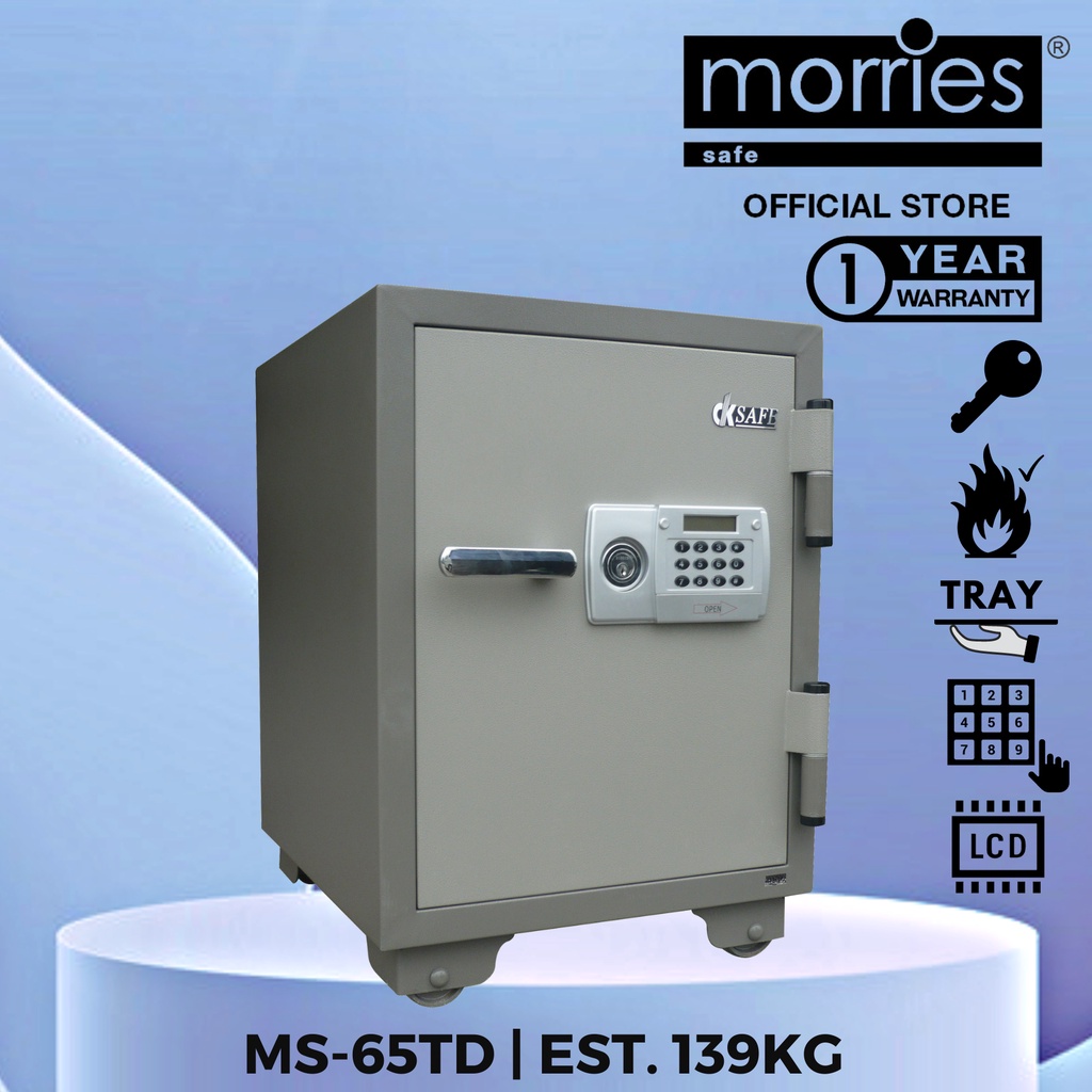 Morries MS-65TS [MS65TS] Dial Fire Resistant Safe Box | Shopee Singapore