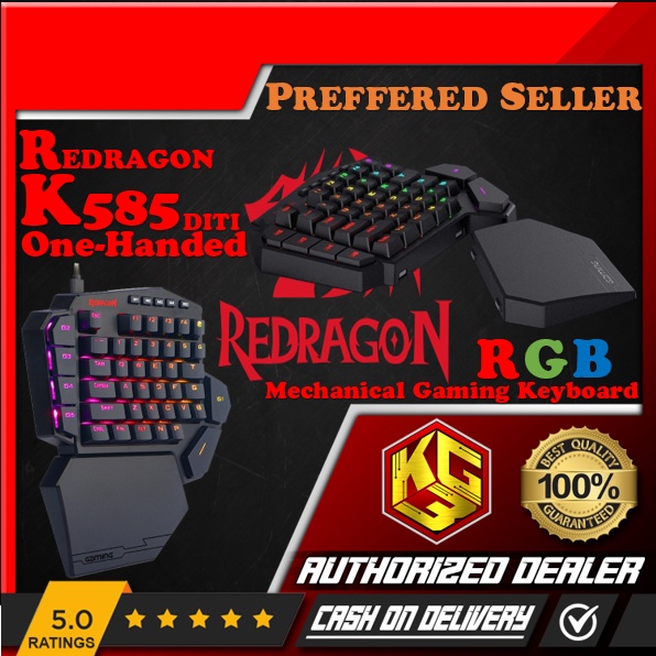 Redragon K585 DITI One Handed RGB Gaming Keyboard | Shopee Singapore