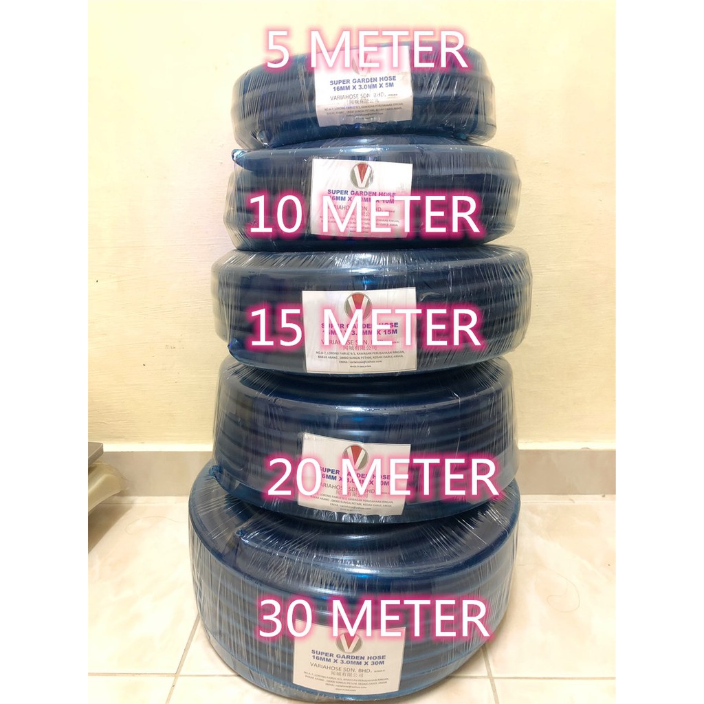 16MM X 3.0MM X 5 METER HIGH QUALITY BLUE HOSE / PIPE GETAH BIRU TEBAL ...