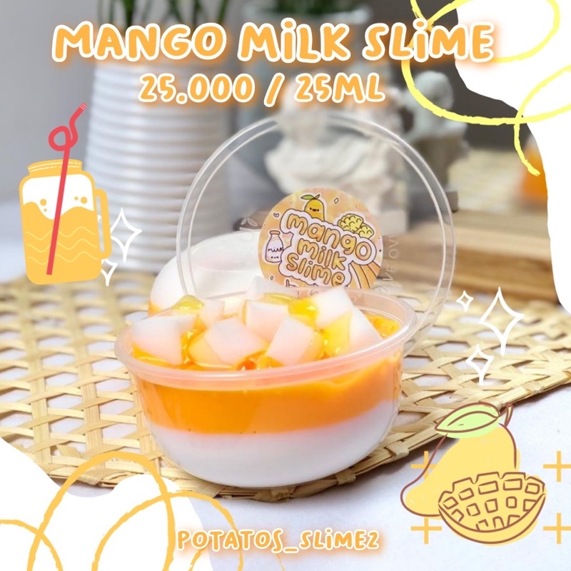 Mango Milk Slime Potatos | Quality Slime Potatos | Shopee Singapore