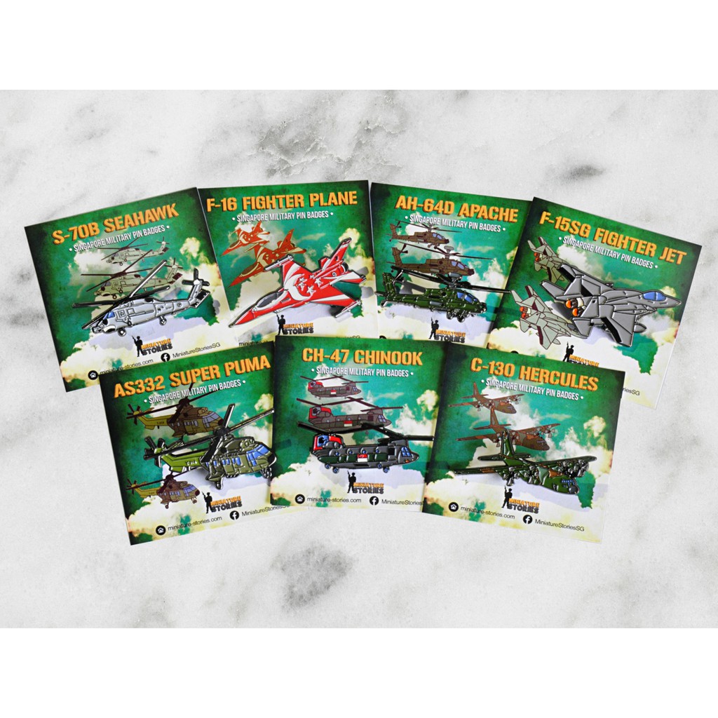 Singapore Airforce RSAF Aircraft Chinook Apache F-16 C-130 F-15 Seahawk ...