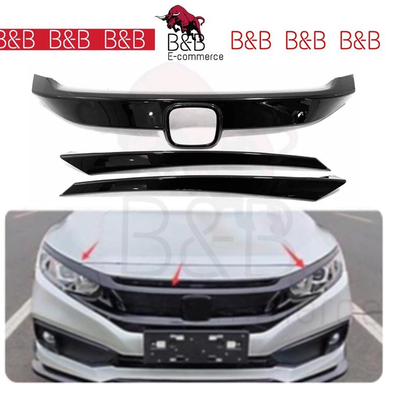 Car Front Grill Cover compatible for Honda Civic FC 2016 -2020 Front ...