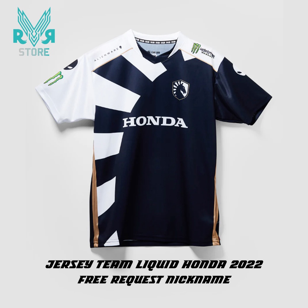 Jersey TEAM Liquid HONDA 2022 game DOTA 2 wildrift LOL CSGO (free request nickname) | Shopee ...