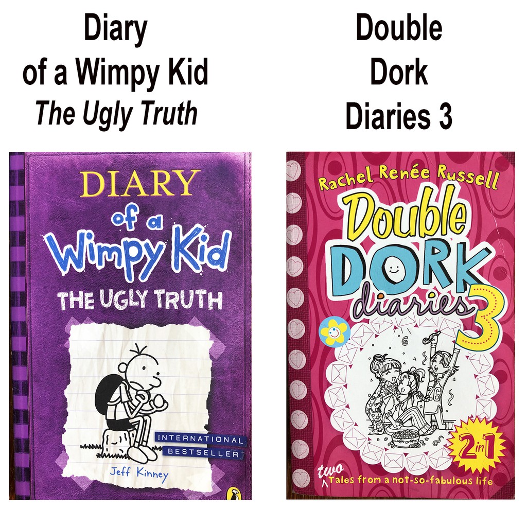 Enid Blyton Diary of a Wimpy Kid Double Dork Diaries 3_Second Hand ...