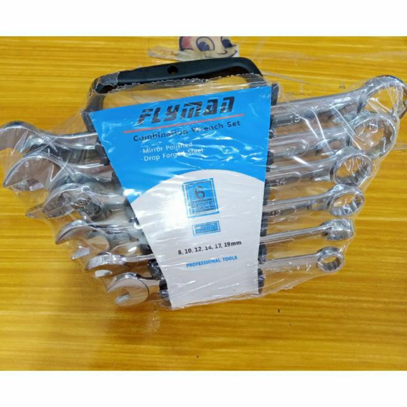 Flyman 6pcs. Combination Wrench ( 8mm - 19mm ) | Shopee Singapore