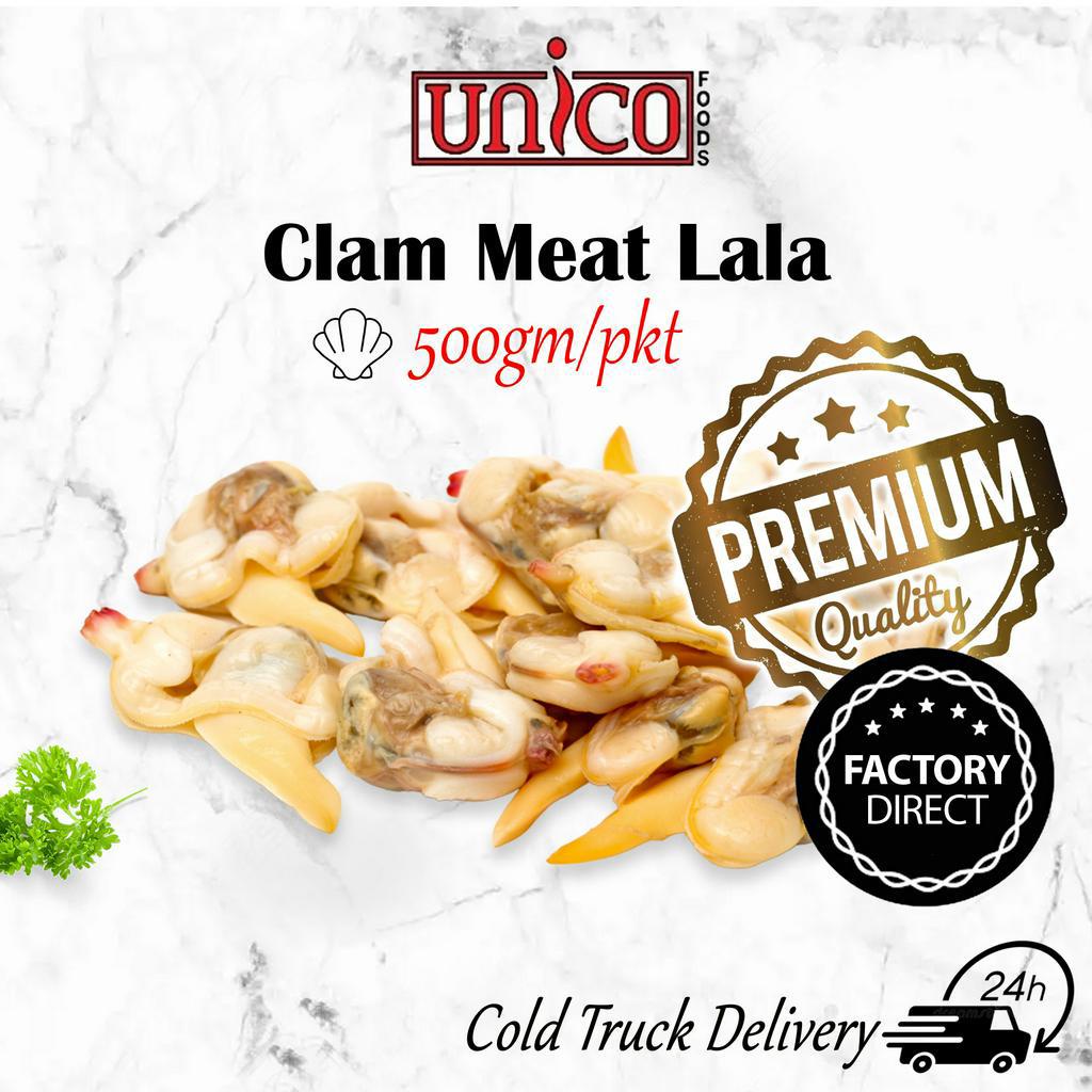 [UNICOFOODS] Clam meat lala (500g/pkt) | 啦啦肉 | Shopee Singapore