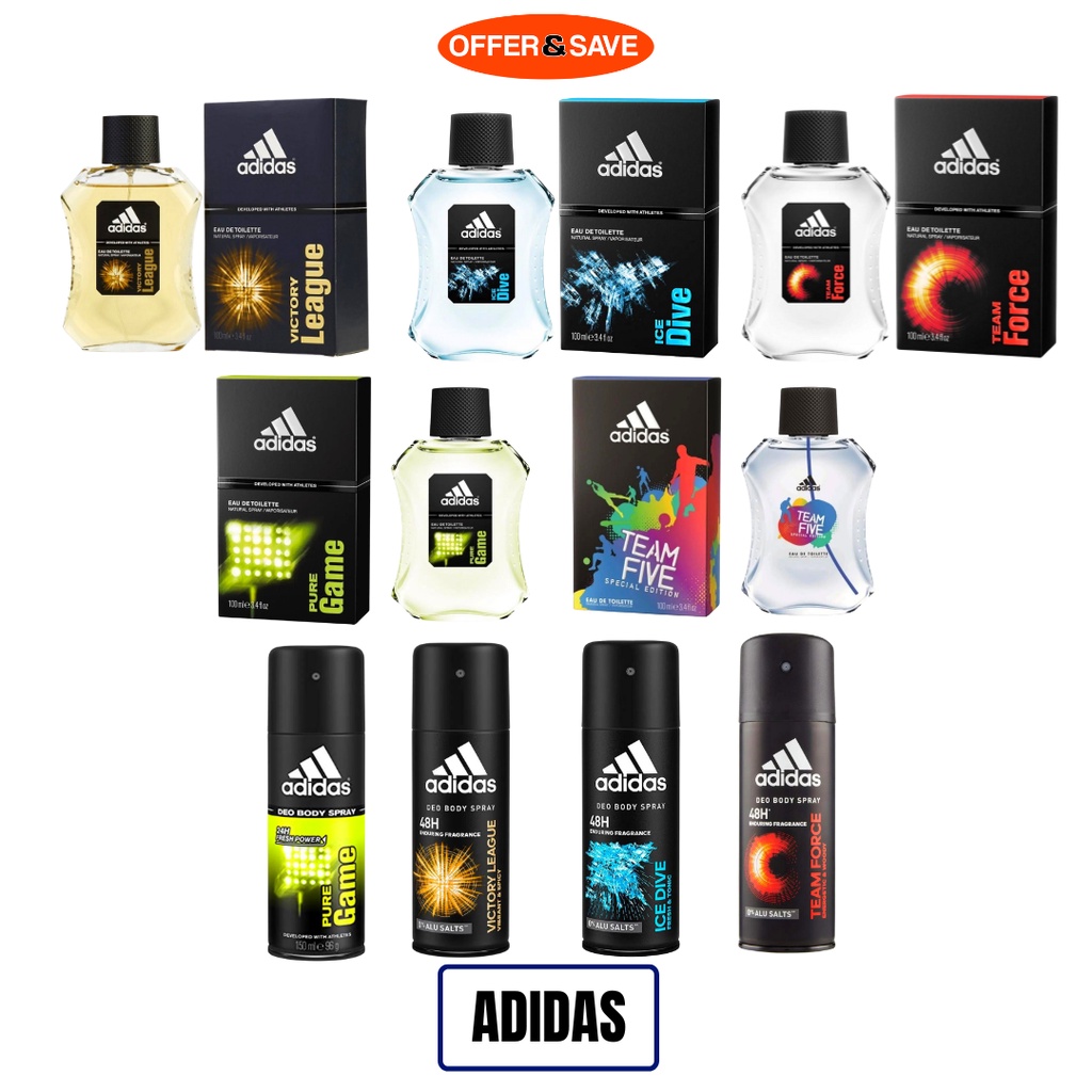 Adidas Perfume Spray Deodorant Body Spray | Shopee Singapore