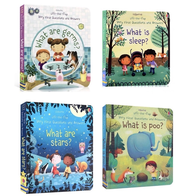 Usborne Very First Questions and Answers Poo/ Stars/ Germs/ Sleep ... Usborne Very First Questions and Answers Poo/ Stars/ Germs/ Sleep ...