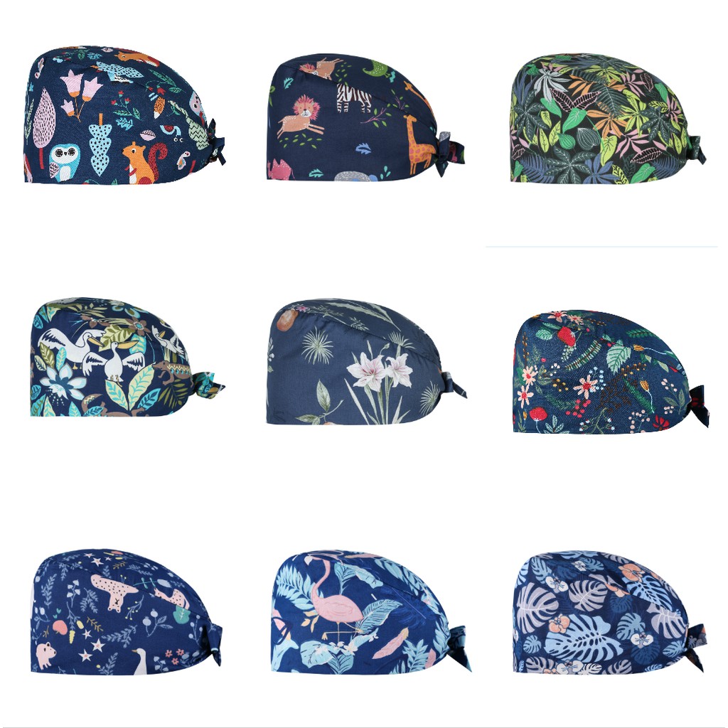 Ajustable Built-in sweat towel surgical cap doctor nurse cap scrub cap ...