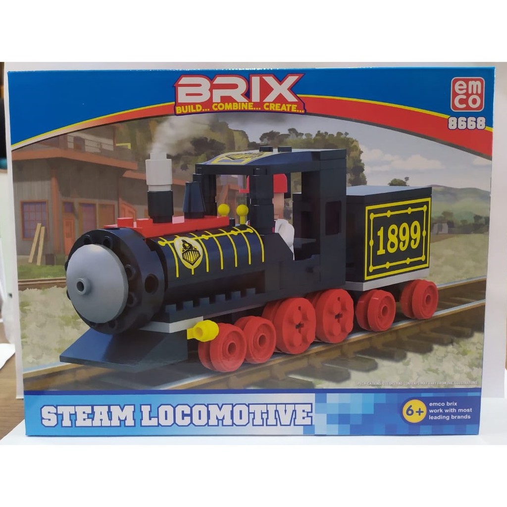 Emco Brix 8668 Steam Locomotive Train | Shopee Singapore