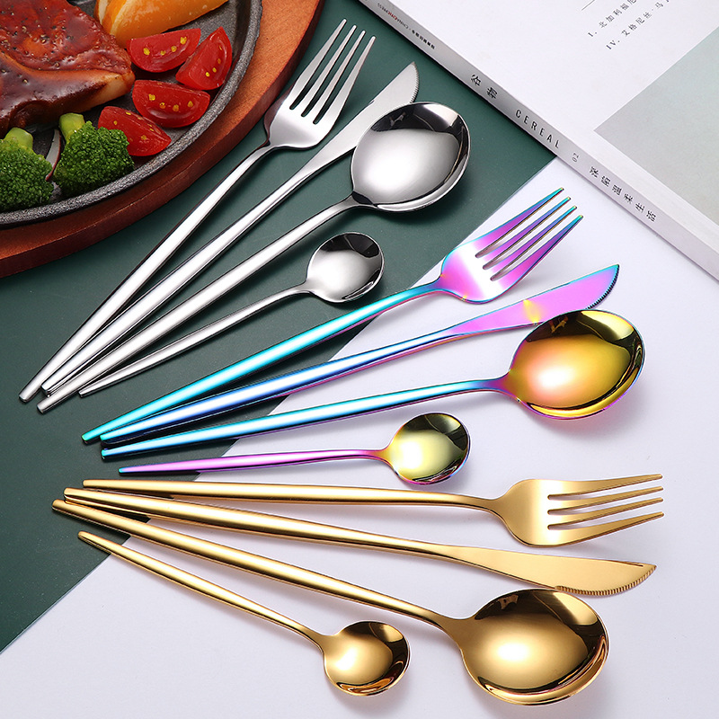 Stainless steel knife, fork, spoon and cutlery set | Shopee Singapore