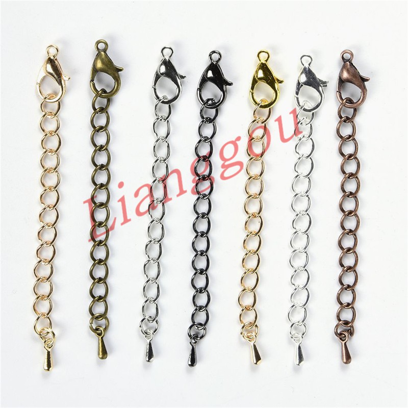 【ps122】20pcs/lot 50 70mm Extension Chain Lobster Clasps Connector DIY ...