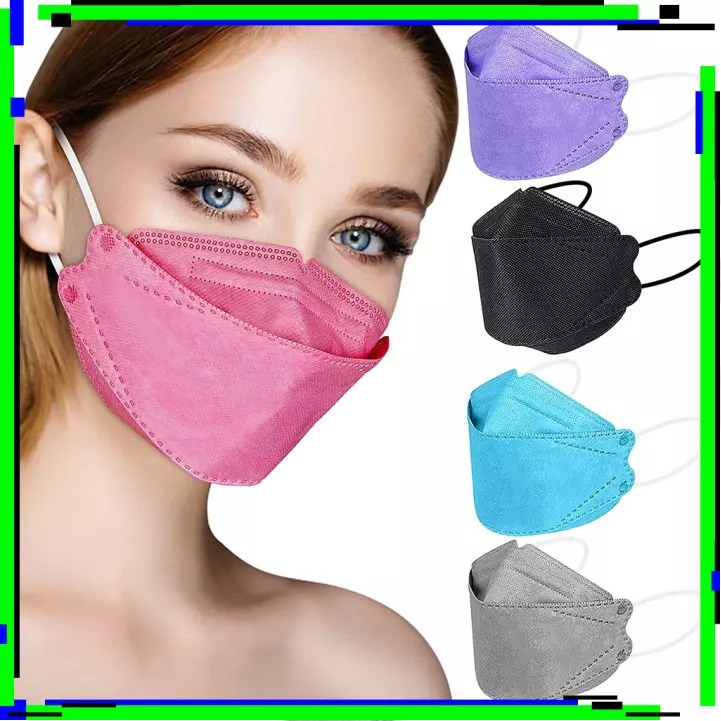 Face Mask KF94 4 Layers 3D Face Mask Disposable Mask Non-Medical Ear ...