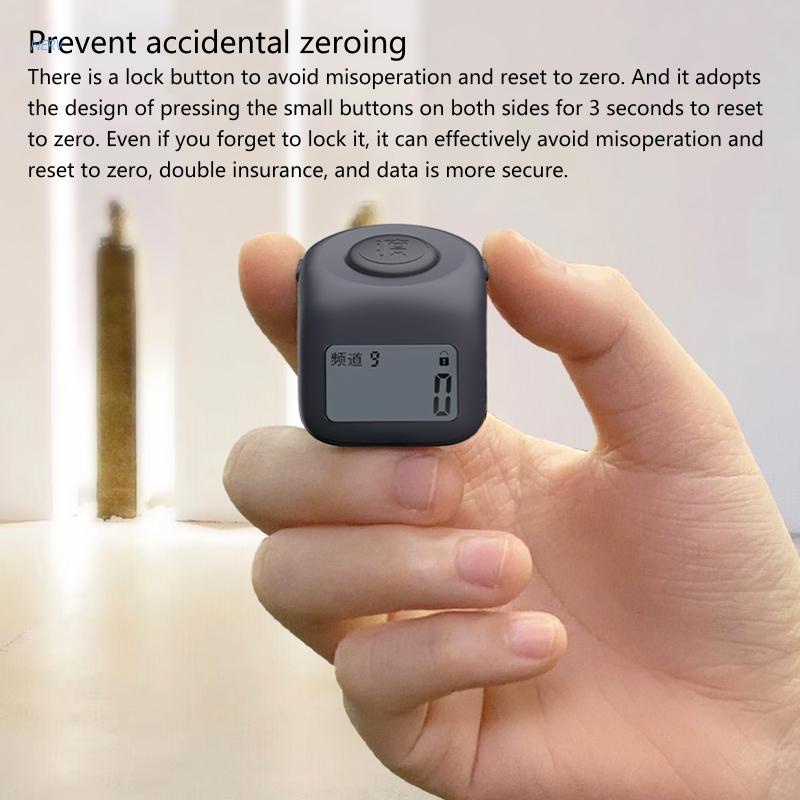 NERV Mini Mute Digital Finger Ring Lightweight Prayer Counter Clicker ...